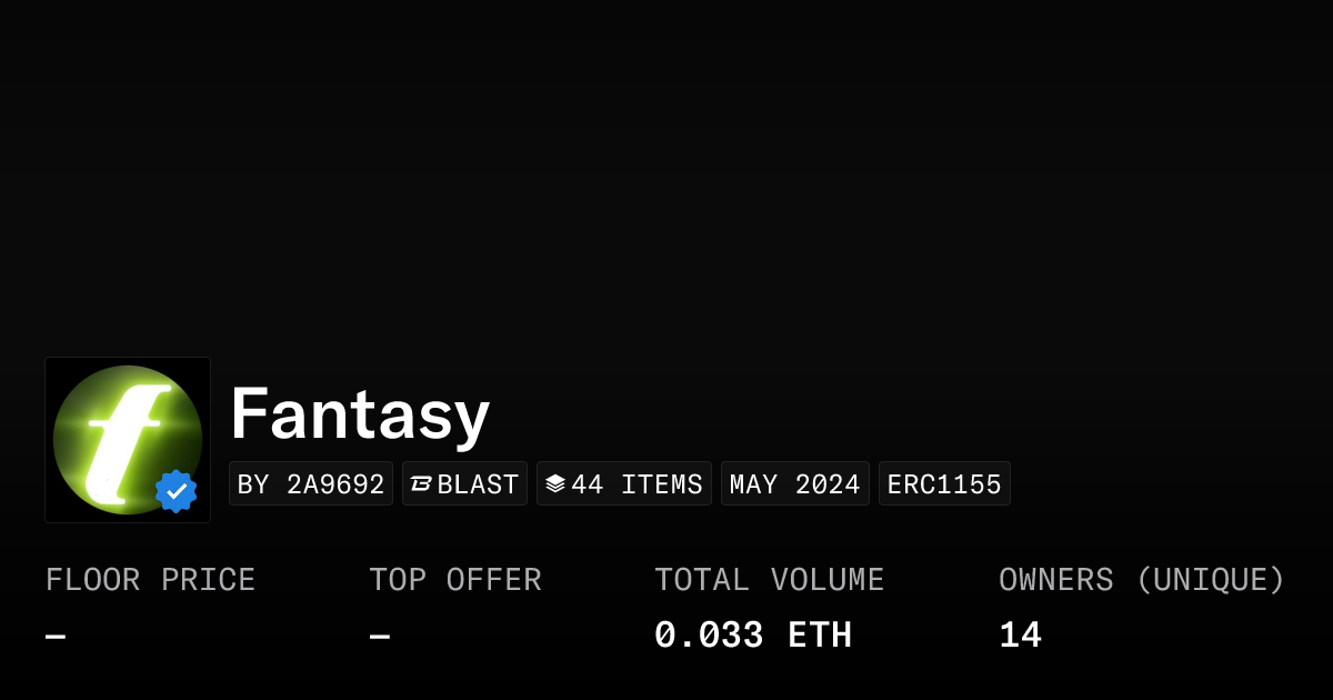 Fantasy - Collection | OpenSea