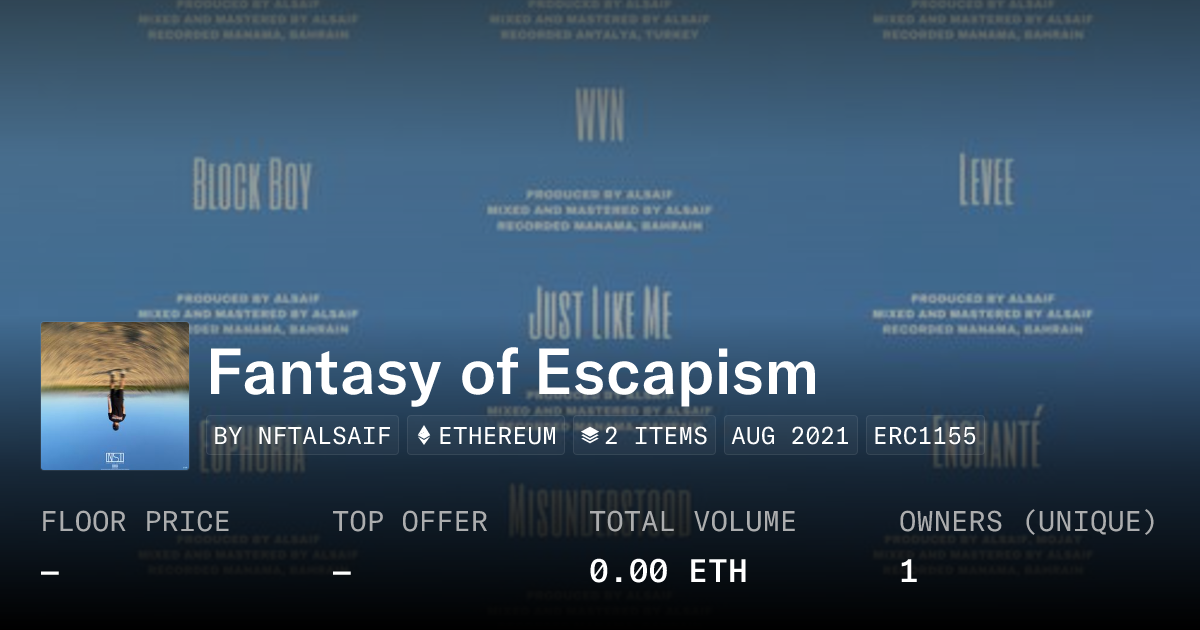 Fantasy of Escapism - Collection | OpenSea