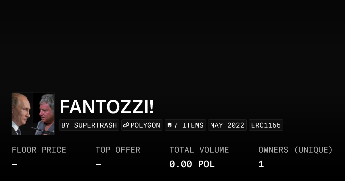 FANTOZZI! - Collection | OpenSea