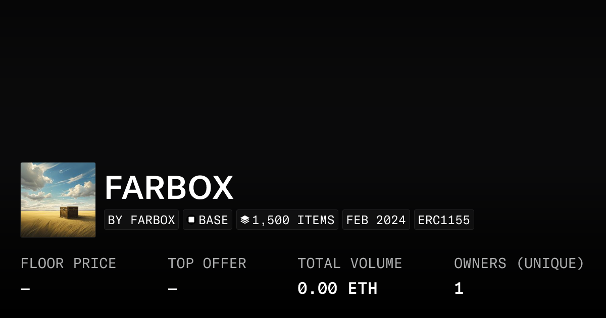 FARBOX - Collection | OpenSea