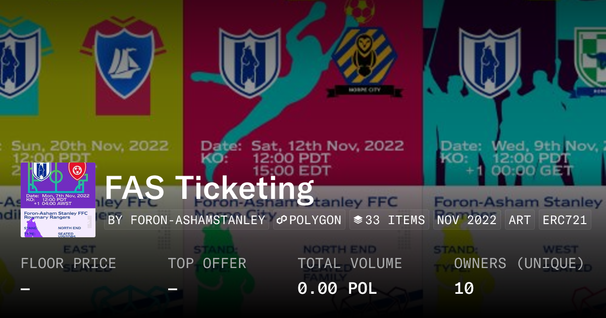 FAS Ticketing - Collection | OpenSea