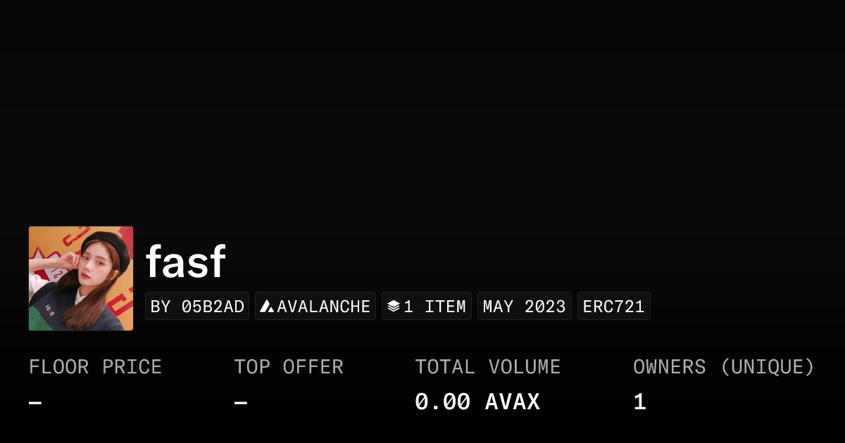 fasf - Collection | OpenSea