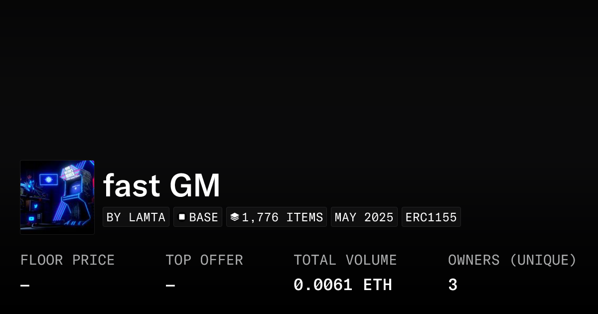 fast GM - Collection | OpenSea