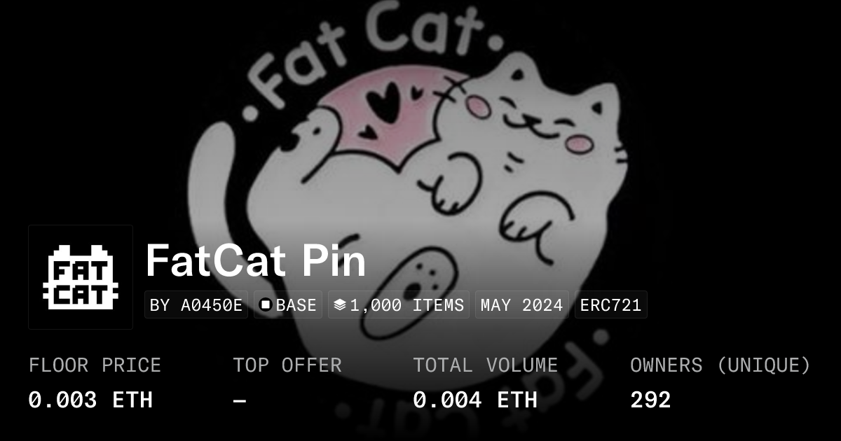 FatCat Pin - Collection | OpenSea