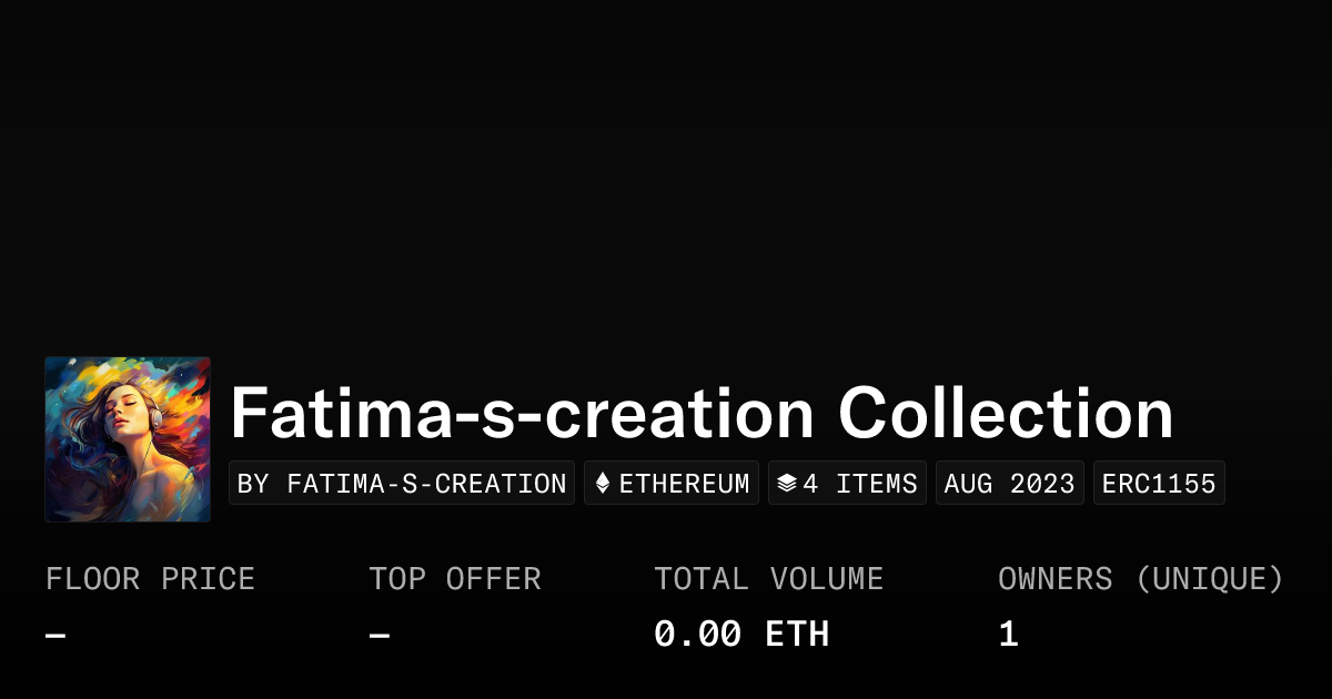 Fatima-s-creation Collection - Collection | OpenSea