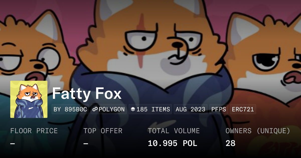Fatty Fox - Collection | OpenSea