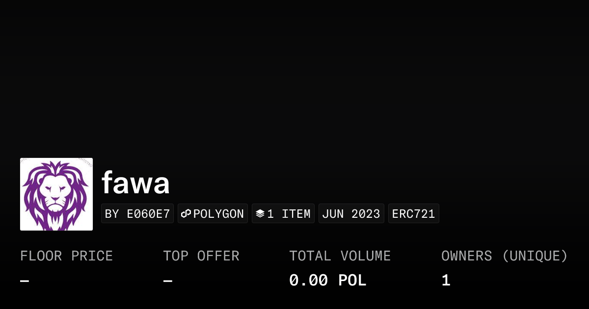 fawa - Collection | OpenSea