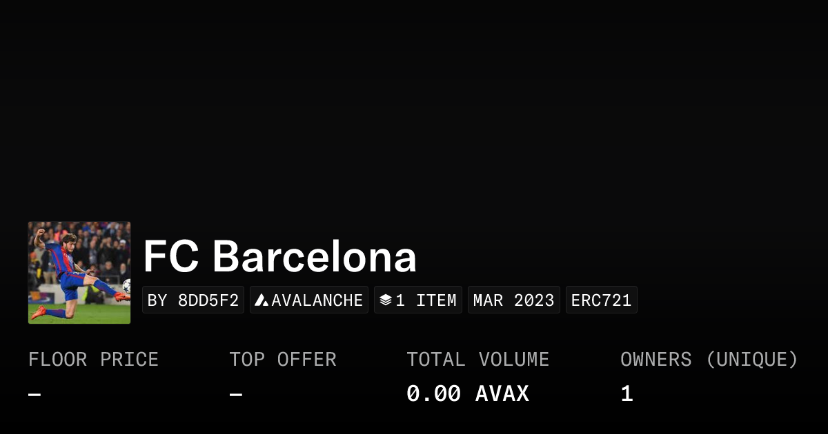 FC Barcelona - Collection | OpenSea