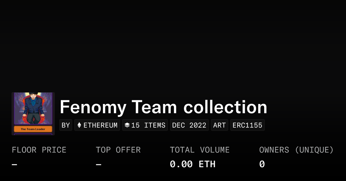 Fenomy Team collection - Collection | OpenSea