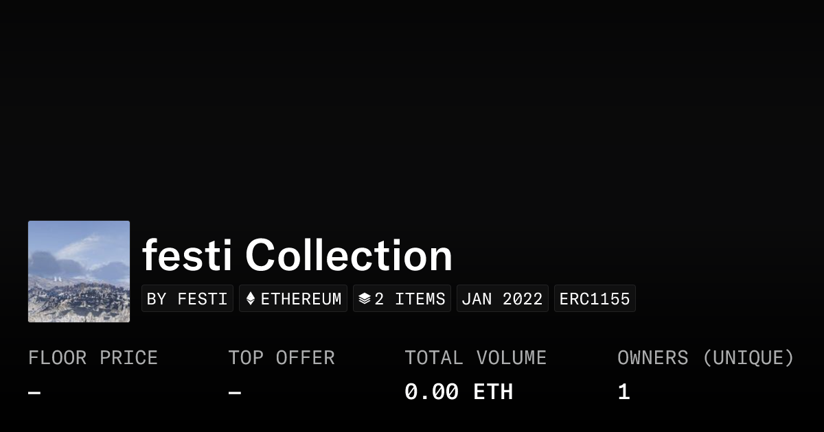 festi Collection - Collection | OpenSea