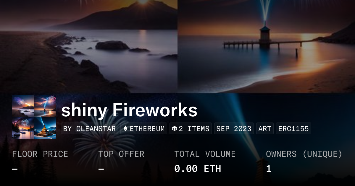 shiny Fireworks - Collection | OpenSea