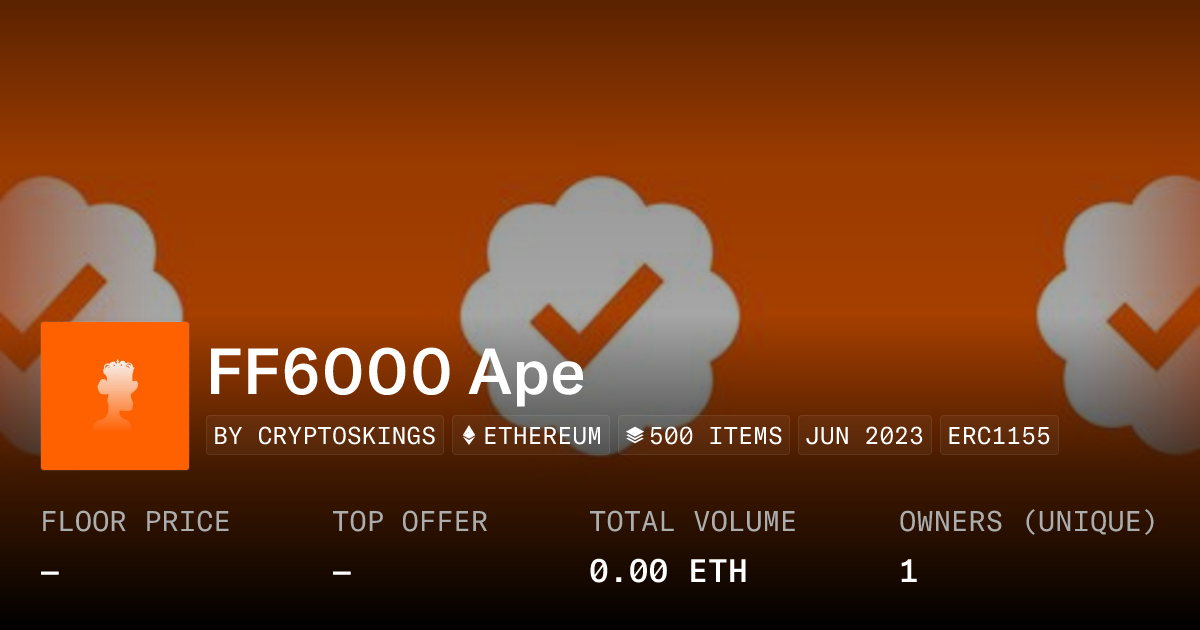 FF6000 Ape - Collection | OpenSea