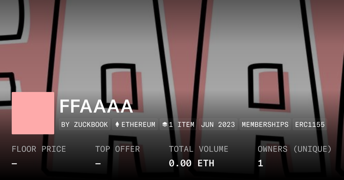 FFAAAA - Collection | OpenSea