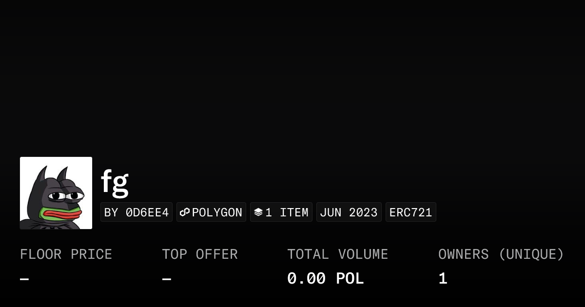 fg - Collection | OpenSea