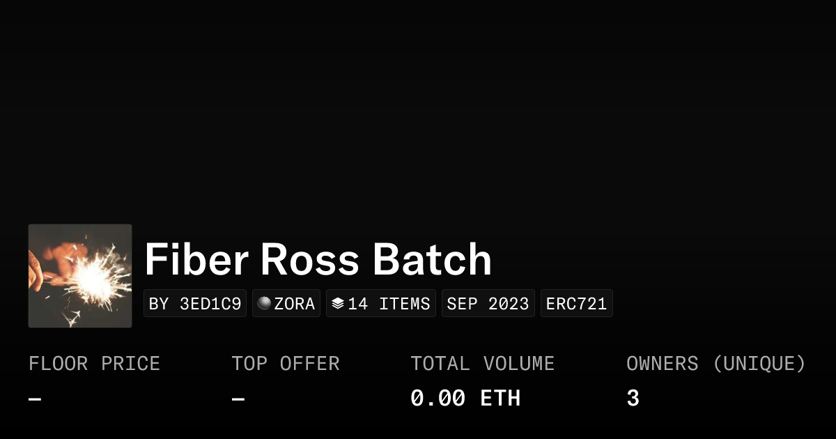 Fiber Ross Batch - Collection | OpenSea