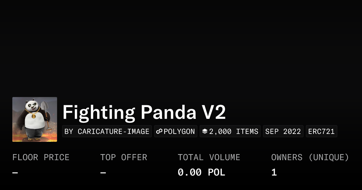 Fighting Panda V2 - Collection | OpenSea