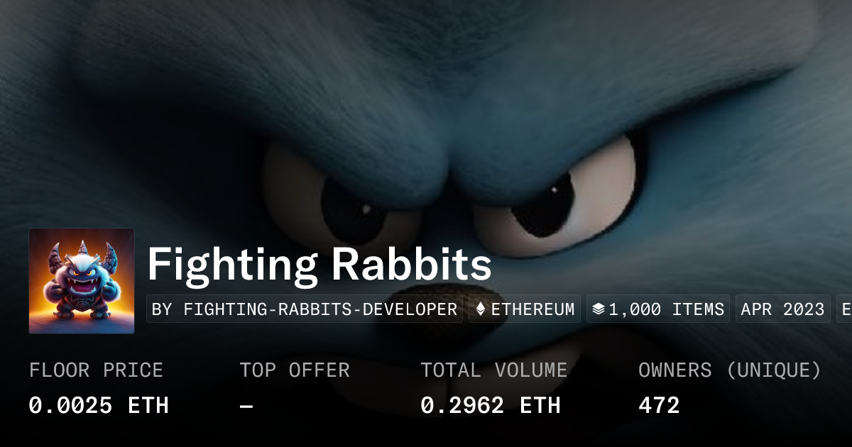 Fighting Rabbits - Collection | OpenSea