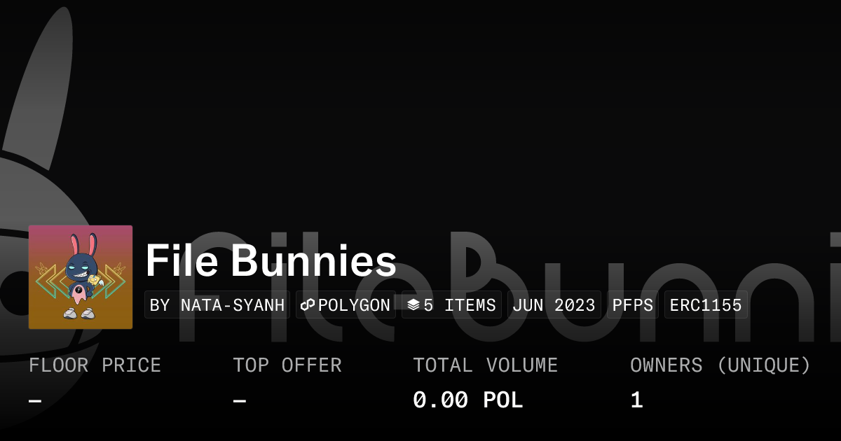 File Bunnies - Collection | OpenSea