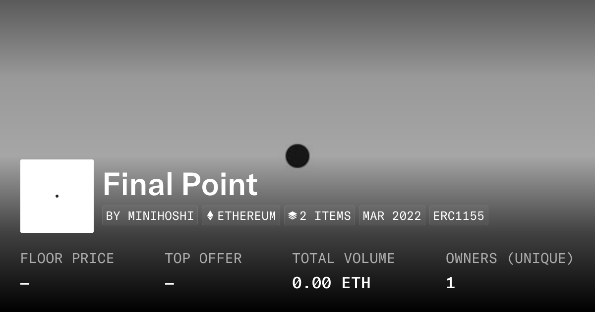 Final Point - Collection | OpenSea