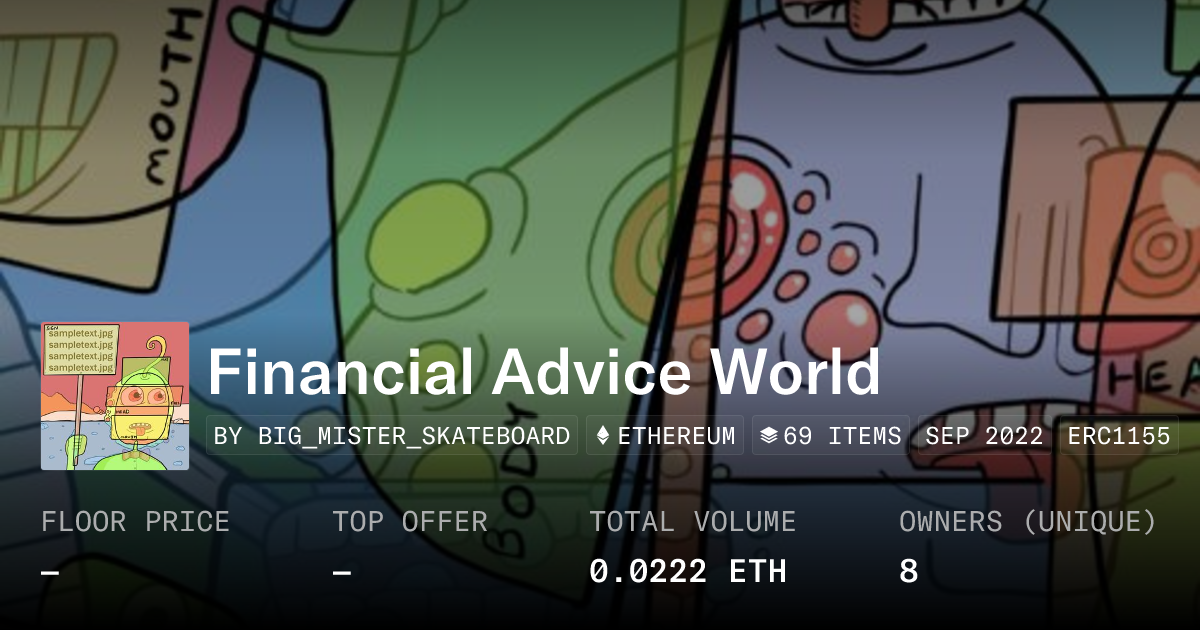 Financial Advice World - Collection | OpenSea