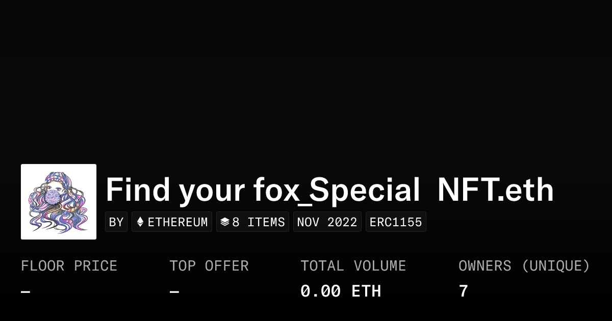 Find your fox_Special NFT.eth - Collection | OpenSea