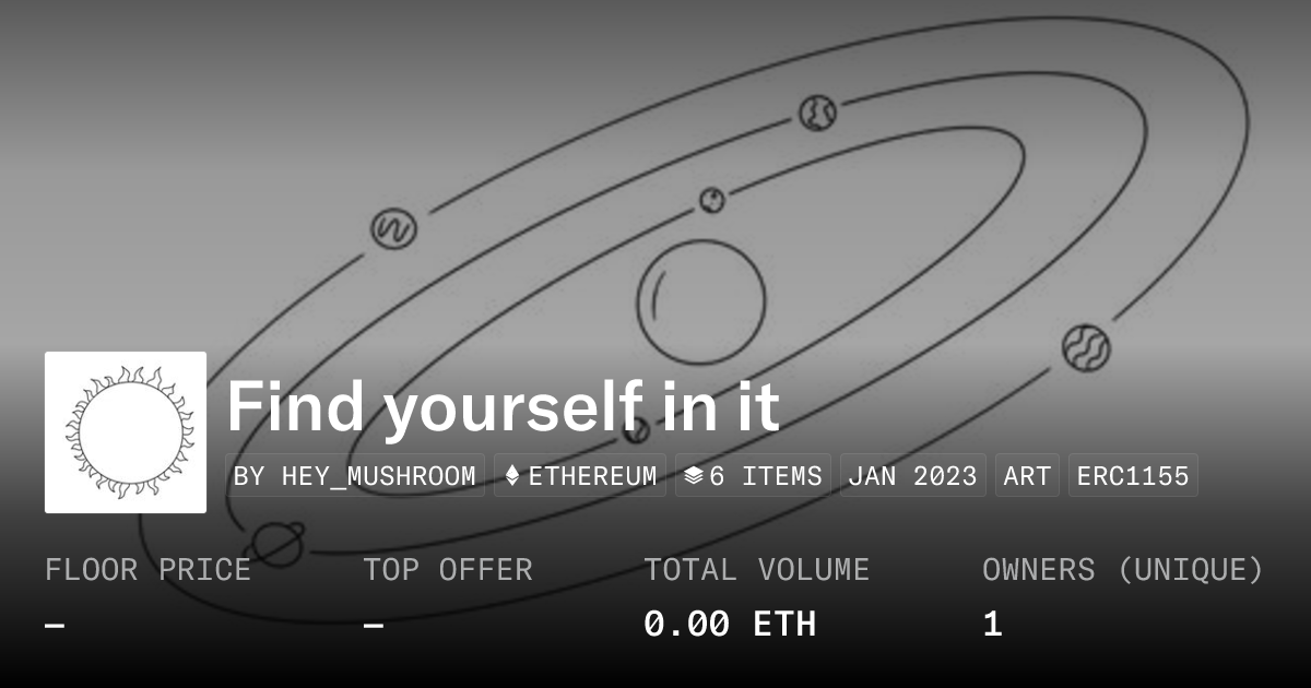 Find yourself in it - Collection | OpenSea