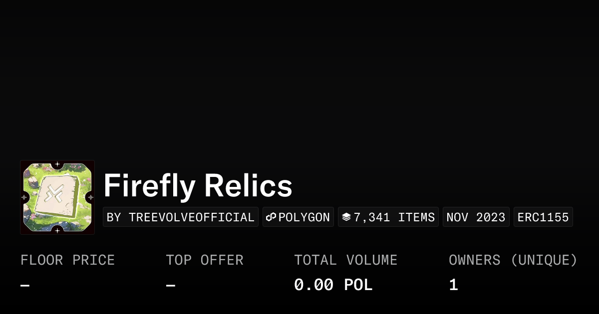 Firefly Relics - Collection | OpenSea