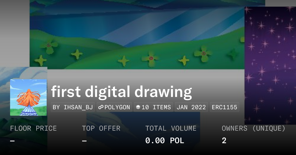 first digital drawing - Collection | OpenSea