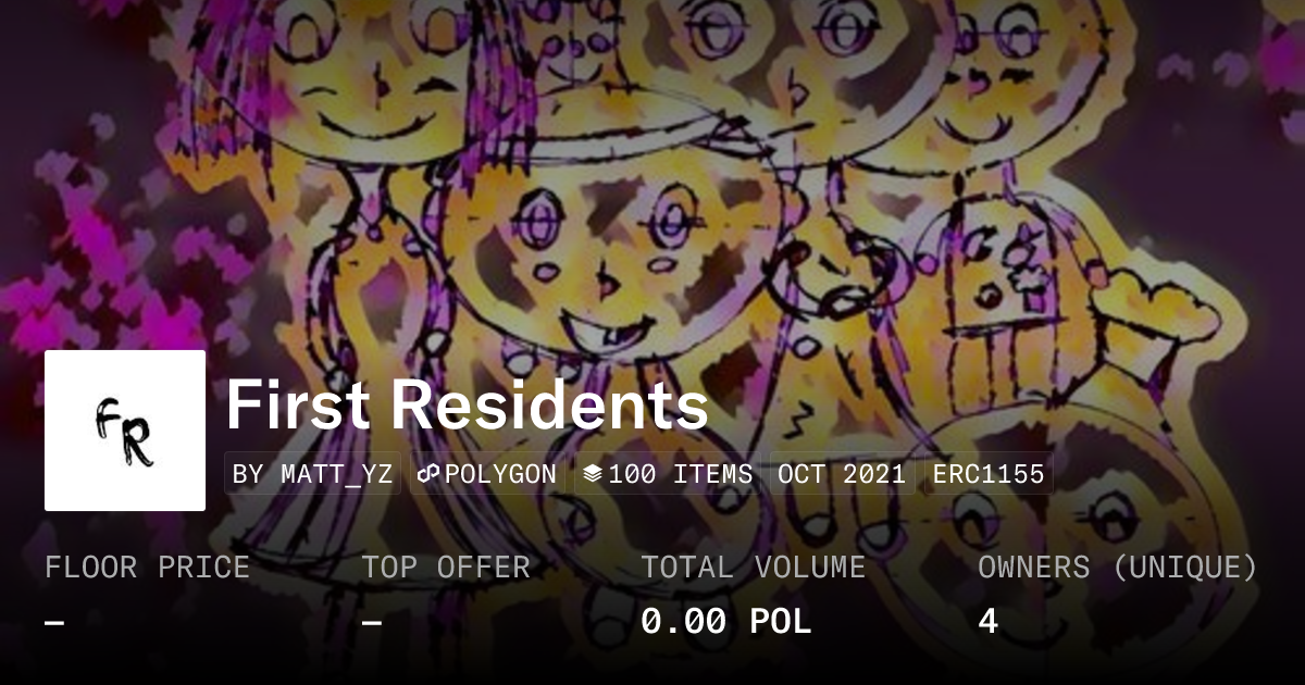First Residents - Collection | OpenSea