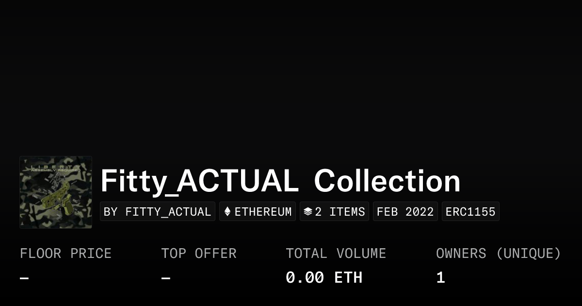 Fitty_ACTUAL Collection - Collection | OpenSea