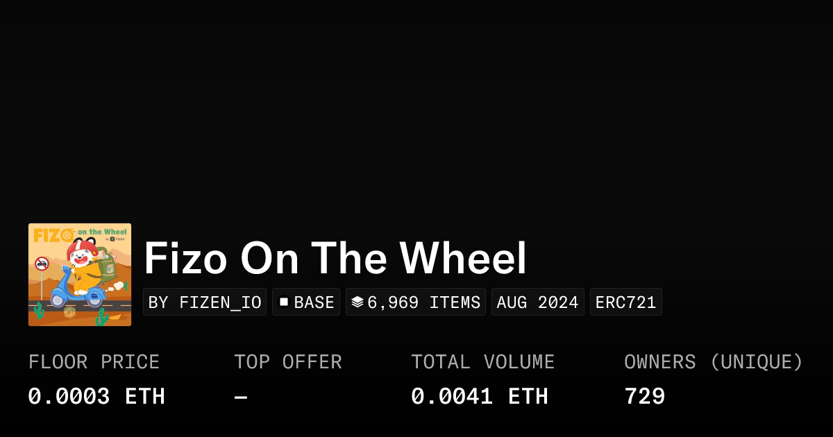Fizo On The Wheel - Collection | OpenSea