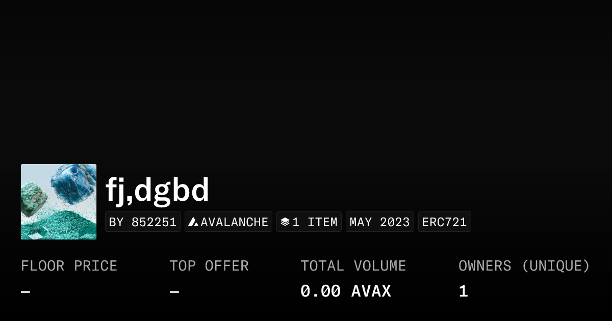 fj,dgbd - Collection | OpenSea