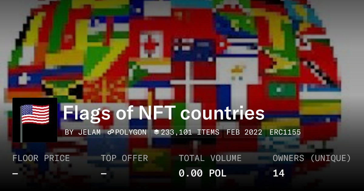 Flags of NFT countries - Collection | OpenSea
