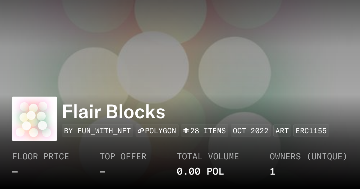 Flair Blocks - Collection | OpenSea