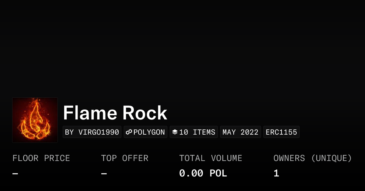 Flame Rock - Collection | OpenSea