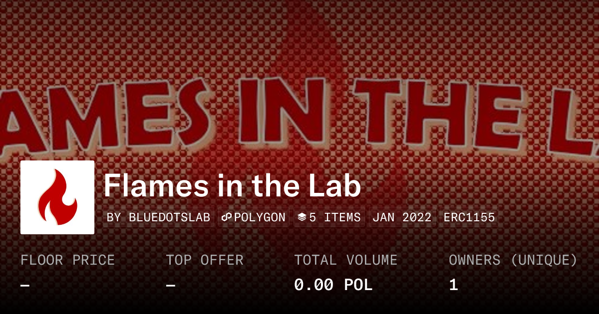 Flames in the Lab - Collection | OpenSea