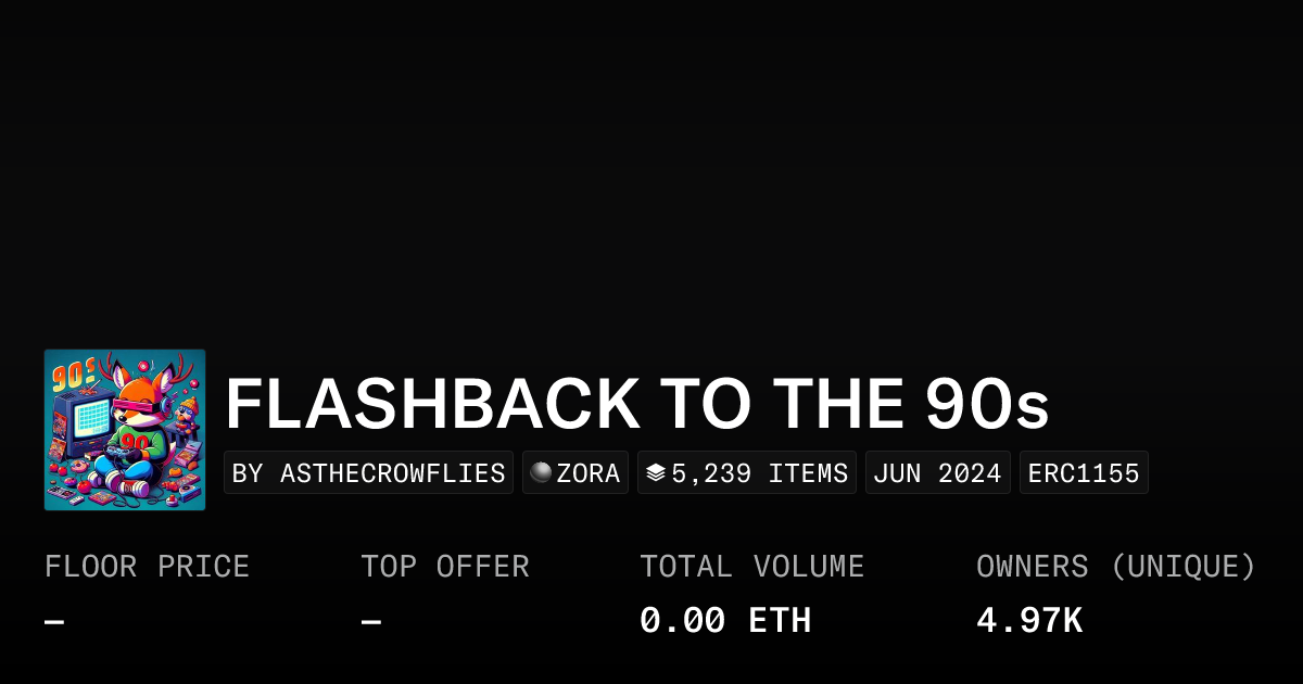 FLASHBACK TO THE 90s - Collection | OpenSea