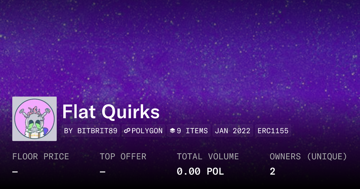 Flat Quirks - Collection | OpenSea
