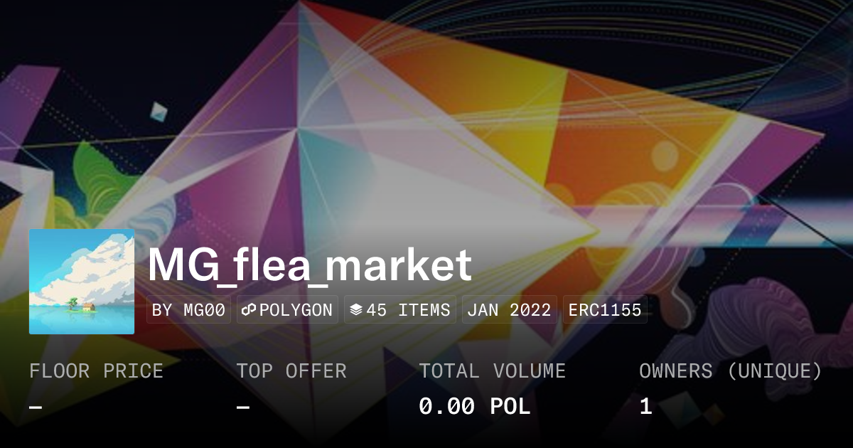 MG_flea_market - Collection | OpenSea