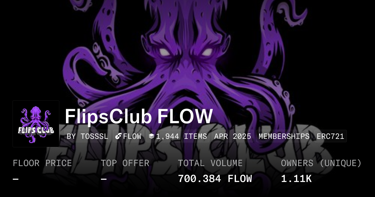 FlipsClub FLOW - Collection | OpenSea