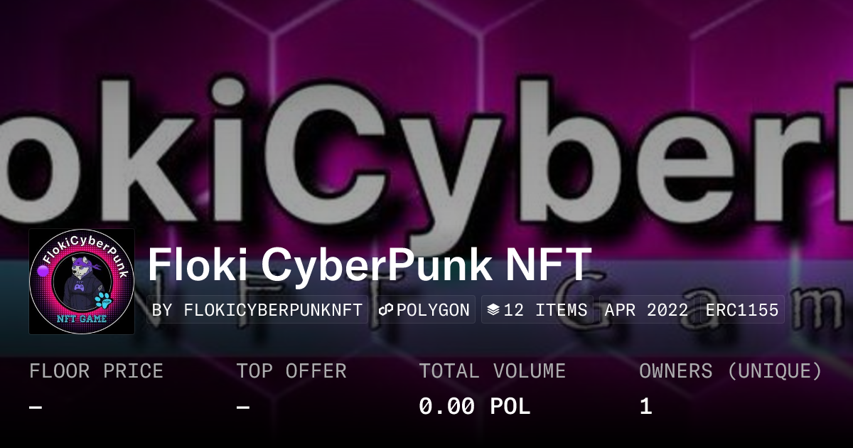 Floki CyberPunk NFT - Collection | OpenSea