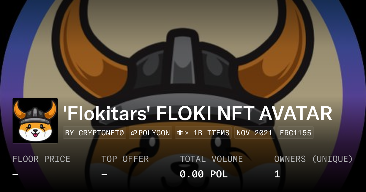 'Flokitars' FLOKI NFT AVATAR - Collection | OpenSea