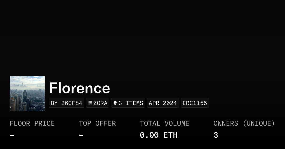 Florence - Collection | OpenSea