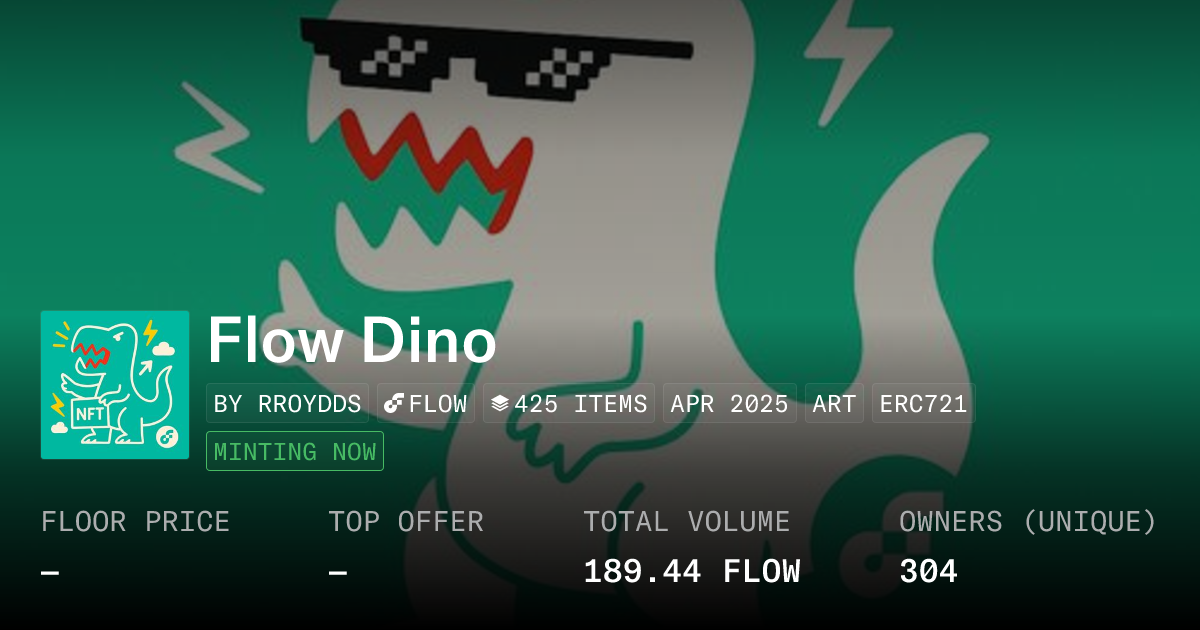 Flow Dino - Collection | OpenSea