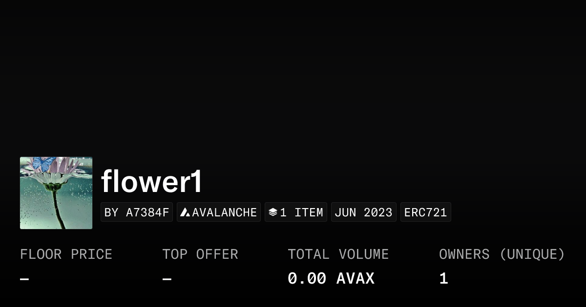 flower1 - Collection | OpenSea