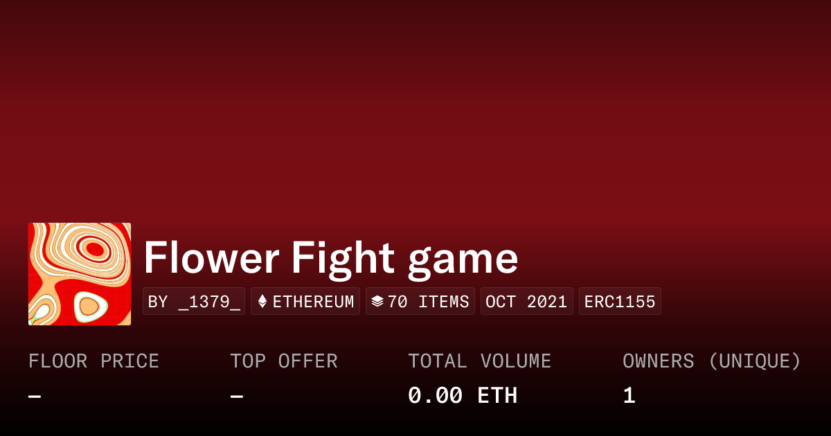 Flower Fight game - Collection | OpenSea