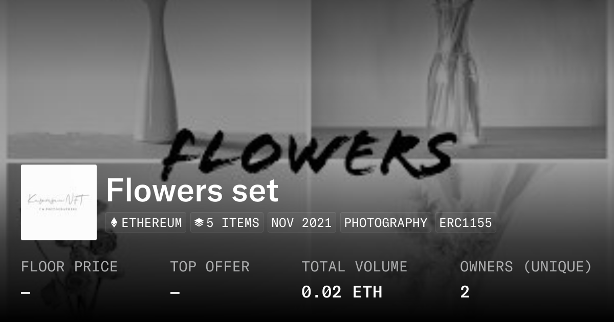 Flowers Set Collection Opensea