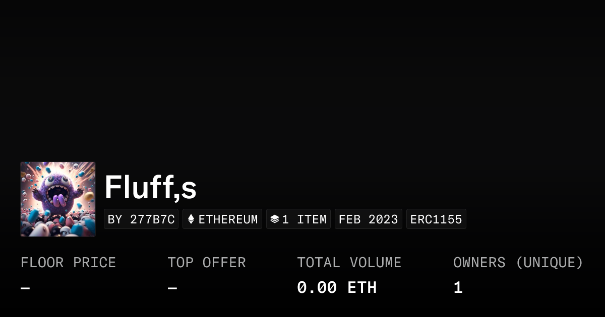 Fluff,s - Collection | OpenSea