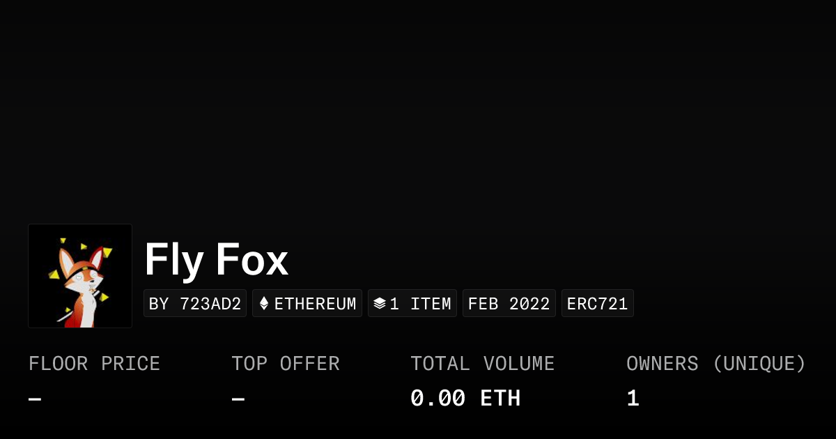 Fly Fox - Collection | OpenSea