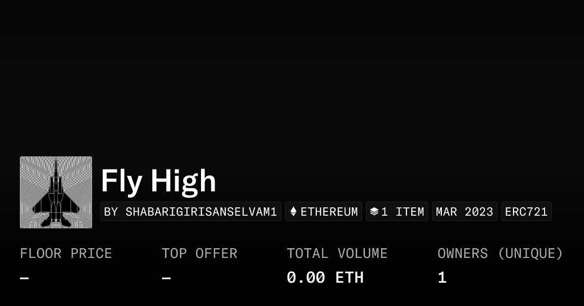 Fly High - Collection | OpenSea